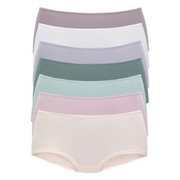Panty Vivance, Damen, Gr. 36/38, bunt (rosa, puder, gr&uuml;n, flieder, wei&szlig;), Single Jersey, Obermaterial: 95% Baumwolle, 5% Elasthan, unifarben, bequem, Unterhosen Panty, in frischen und gedeckten Farben