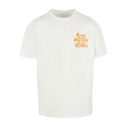 T-Shirt Merchcode "Merchcode Funky Pineapple Oversized T-shirt", Damen, Gr. L, ready for dye, 100% Baumwolle, bedruckt, oversize, Rundhals, Shirts T-Shirt