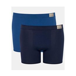 Sloggi Boxershorts &raquo;Men GO Natural&laquo; 2er Pack, 2 mit langem Bein, eng anliegend. ohne Eingriff BLUE - DARK COMBINATION XXL - 2 2 XXL Doppelpack...