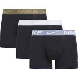 NIKE UNDERWEAR Trunk &raquo;TRUNK 3PK&laquo; Packung, 3er, 3 Stk. mit NIKE Logo-Elastikbund BLK - PR PLAT/ ASHN SLTE/ MED OLIVE XL (52) - 3 Stk. 3 Stk. XL (52)...