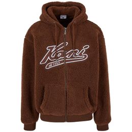 Karl Kani Longsleeve &raquo;Herren KM233-019-1 KK Varsity Teddy Full Zip Hoodie&laquo; 1 Stk. tlg. brown XXL XXL FLEXIBEL: Zip Hoodies sind das Must-have f&uuml;r...