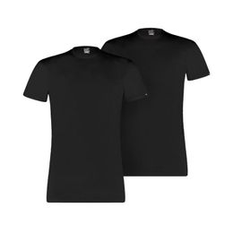 Puma T-Shirt 2er-Pack, Rundhalsausschnitt, Kurzarm, Regular Fit, elastisch schwarz L L T-Shirt von Puma