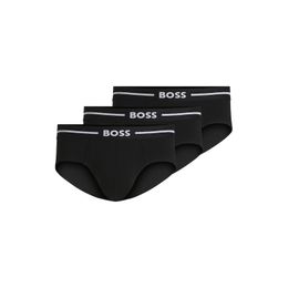 BOSS Herren BOSS Hipster &raquo;HipBr 3P Bold&laquo; Packung, 3er, mit BOSS Black Markenlabel schwarz M (50)