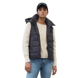 Marc O'Polo MARC O'POLO Steppweste mit abnehmbarer Kapuze dunkelblau 44 44 Kurze, gesteppte Weste von Marc O`Polo