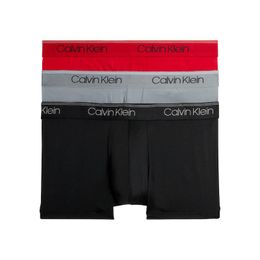 Calvin Klein Underwear Trunk &raquo;LOW RISE TRUNK 3PK&laquo; Packung, 3er, 3 Stk. mit Logo-Stretchbund BLACK, CONVOY, RED GALA M (50) - 3 Stk. 3 Stk. M (50)...