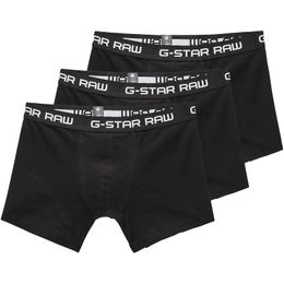 G-Star Raw G-STAR Boxershorts &raquo;Classic Trunk 3 pack&laquo; 3er-Pack, 3 Stk. schwarz M - 3 Stk. 3 Stk. M Mit G-Star Schriftzug am Bund