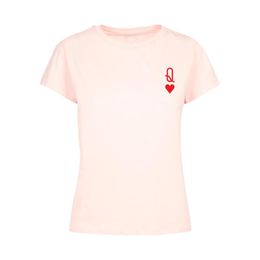 Merchcode T-Shirt »Ladies Hugs & Love - Queen of Hearts Box Tee«, 1 Stk. pink M M Darf in keinem Kleiderschrank fehlen