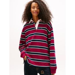 Tommy Jeans Damen Sweatshirt &raquo;TJW RLX S-FLAG STRIPE RUGBY EXT&laquo; M (38)