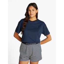 Tommy Hilfiger Underwear Pyjama »SS PRT PJ SHORT SET« Set, 2tlg, 2 tlg. mit Muster, Logo Drk N Navy/Breton Drk N Navy S (36) S (36) Pyjama von...