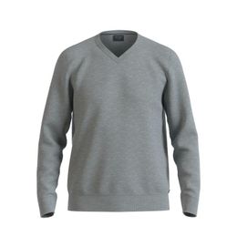 OLYMP V-Ausschnitt-Pullover &raquo;Strick Casual&laquo;, klassischer Strickpullover silbergrau XL XL Pullover von OLYMP