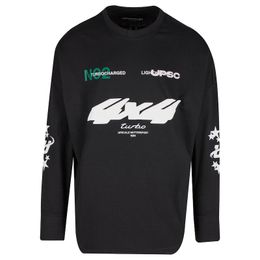 UPSCALE BY MISTER TEE Longsleeve &raquo;Motorsport Cut on Logsleeve&laquo; 1 Stk. tlg. black XXL XXL Darf in keinem Kleiderschrank fehlen