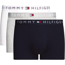 Tommy Hilfiger Underwear Herren Trunk &raquo;3P TRUNK WB&laquo; Packung, 3er, 3 Stk. mit Logobund grau XXL (56), 3 Stk.