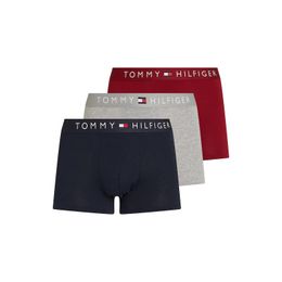 Tommy Hilfiger Underwear Trunk »3P TRUNK DTM« Packung, 3er, 3 Stk. mit Logobund Des Sky/Md Gry Hthr/Rge S (48) - 3 Stk. 3 Stk. S (48) 3er-Pack...
