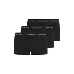 Calvin Klein Underwear Trunk »LOW RISE TRUNK 3PK« Packung, 3er-Pack, 3 Stk. mit Logoschriftzügen B- ASH, VINT INDIGO, STERL BLUE LGS M (50) - 3...
