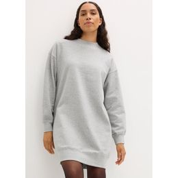 bonprix Sweatkleid »Oversized Sweatkleid« Ohne Taschen Oversized Sweatkleid hellgrau meliert 56/58 (XXXL) - N-Gr N-Gr 56/58 (XXXL) Sweatkleid aus...