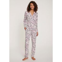 Vivance Dreams Damen Pyjama 2 tlg. mit Aquarell-Muster bunt 36/38