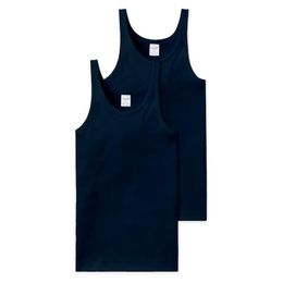 Schiesser Unterhemd &raquo;Essentials&laquo; 2er-Pack, mit langem R&uuml;ckenteil 815-navy 7 7 Herren-Unterhemd von Schiesser