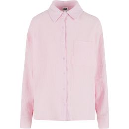 Urban Classics Klassische Bluse &raquo;Ladies Oversized Musselin Blouse&laquo; blushedrose S S Elegante Blusen fuer Business und Freizeit