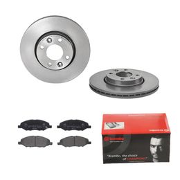 Brembo Bremsensatz, Scheibenbremse vorne rechts links innenbel&uuml;ftet 260mm f&uuml;r RENAULT MITSUBISHI DACIA MAZDA NISSAN D10601JY00 41060EE30J 41060RN22A 1
