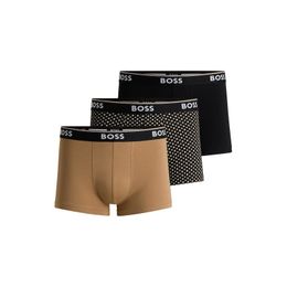 BOSS Trunk &raquo;Trunk 3P Power Desig&laquo; Packung, 3er, 3 Stk. mit Schriftzug Open Miscellaneous 964 XXL - 3 Stk. 3 Stk. XXL 3er Pack enge Boxershorts von...
