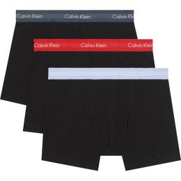 Calvin Klein Underwear Herren Trunk &raquo;TRUNK 3PK&laquo; Packung, 3er-Pack, 3 Stk. mit Logo-Elastikbund S (48), 3 Stk.