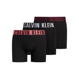 Calvin Klein Underwear Boxer &raquo;BOXER BRIEF 3PK&laquo; Packung, 3er, 3 Stk. mit elastischem Logobund B- PRPL POT, BLK, CALYPSO CORAL WBS S (48) - 3 Stk. 3...