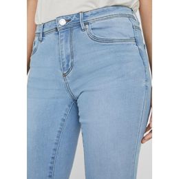 V&eacute;ro Moda Vero Moda Damen Skinny-fit-Jeans &raquo;VMTANYA MR S PIPING JEANS VI352 GA NOOS&laquo; blau M (38), L&auml;nge 30