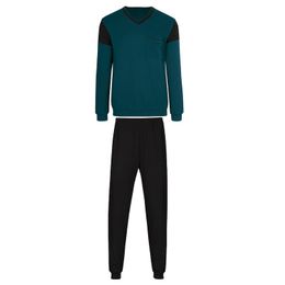 TRIGEMA Schlafanzug &raquo;Schlafanzug in modischem Design&laquo; 1 tlg. saphir M M DELUXE-Single-Jersey