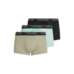 Calvin Klein Underwear Trunk &raquo;LOW RISE TRUNK 3PK&laquo; Packung, 3er, 3 Stk. mit Logo-Stretchbund BLK, PALM LEAF STR_BEAU BL, F MAUVE XL (54) - 3 Stk. 3...
