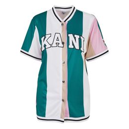 Karl Kani T-Shirt &raquo;Damen KW231-034-1 KK Serif Stripped Baseball Shirt&laquo; 1 Stk. tlg. pink/dark green/white M M KOMFORT OHNE GRENZEN: Genie&szlig;en Sie den...