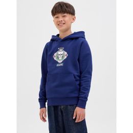 Jack & Jones Jack & Jones Junior Jungen Kapuzensweatshirt &raquo;JORSKULL NATURE SWEAT HOOD SN JNR&laquo; blau 152