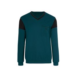 TRIGEMA Schlafanzug &raquo;Modisches Schlafanzugoberteil mit Brusttasche&laquo; 1 tlg. saphir S S DELUXE-Single-Jersey