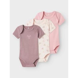 name it Body &raquo;NBFBODY f&uuml;r M&auml;dchen mit s&uuml;&szlig;em Print und angenehmem Tragegef&uuml;hl&laquo; Packung, 3 Stk. bedruckt, regular fit, Baumwolle, Rundhals Barely...