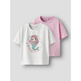 name it T-Shirt &raquo;NMFFREJANE 2P SS NREG TOP&laquo; Packung, 2 Stk. tlg. Lucent WhitePack:W Sweet Dreams 98 98 Praktische Kurzarm-Ausf&uuml;hrung, ideal f&uuml;r...