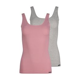 Skiny Unterhemd &raquo;Cotton Advantage&laquo; 2er Pack, bequem, weich, basic, eng, Baumwollmix zephyrmelange selection 42 42 Damen-Tanktop von Skiny