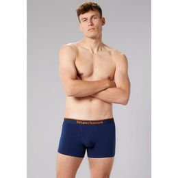 Bruno Banani Herren Boxershorts &raquo;Short 2Pack Quick Access&laquo; 2er Pack, Kontrastfarbene Details blau S
