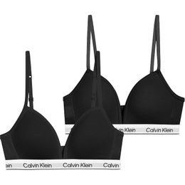 Calvin Klein Underwear Triangel-BH &raquo;2PK TRIANGLE&laquo; Packung, 2er-Pack, 2 Stk. mit Logobund schwarz 164/170 - N-Gr N-Gr 164/170 2er-Pack Triangel-BH...