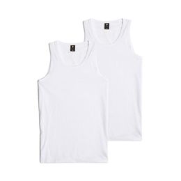 G-Star Raw G-STAR T-Shirt »Base Tanktop 2-Pack« white XXS XXS Ausschnitt und Armlöcher mit Einfassung