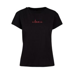 Merchcode T-Shirt &raquo;Ladies Hugs & Love - Love Arrow Box Tee&laquo; 1 Stk. tlg. black XS XS Darf in keinem Kleiderschrank fehlen