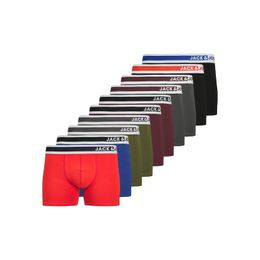 Jack & Jones JACK & JONES Trunk &raquo;JACJIMMY SOLID TRUNKS 10 PACK&laquo; Packung, 10 Stk. Aurora Red Pack L - 10 Stk. 10 Stk. L Elastische Boxershorts von Jack & Jones