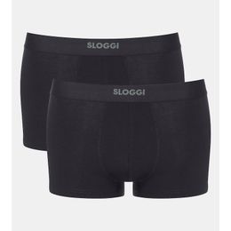Sloggi Herren Sloggi Hipster &raquo;men EVER Ease&laquo; 2er Pack, 2 temperaturausgleichend, schnelltrocknend, atmungsaktiv, ohne Eingriff schwarz M, 2
