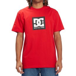 DC Shoes T-Shirt &raquo;DC Square Star&laquo; Racing Red S S Stoff: Baumwollstoff [200 g/m2]