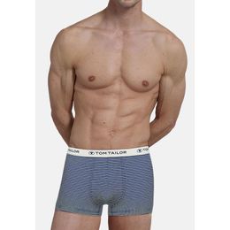Tom Tailor Herren Tom Tailor Boxershorts &raquo;Buffer&laquo; 6er Pack, weich, elastisch, bequem, eng, atmungsaktiv, Logobund, Baumwollmix blau 4 (S)