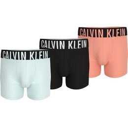Calvin Klein Underwear Boxer »BOXER BRIEF 3PK« Packung, 3er, 3 Stk. mit elastischem Logobund PAPAYA PUNCH, BLACK, MOONLIGHT JADE XL (54) - 3 Stk. 3...