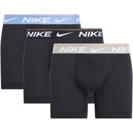 NIKE UNDERWEAR Boxer »BOXER BRIEF 3PK« Packung, 3er, 3 Stk. mit Markenlabel BLK - CLEGE GREY/ BLUE BEYOND/ BLK XL (52) - 3 Stk. 3 Stk. XL (52)...