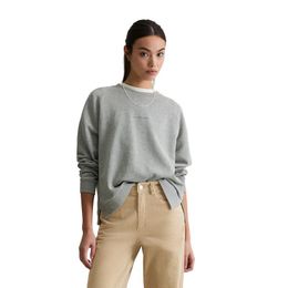Marc O'Polo Marc O'polo Denim Damen Marc O'Polo DENIM Sweatshirt, Bio-Baumwolle, Logo-Schriftzug, Rundhalsausschnitt beige M