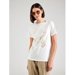 comma, COMMA Shirt Damen Gr&ouml;&szlig;e XL gold / wei&szlig;