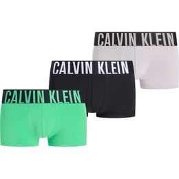 Calvin Klein Underwear Trunk »LOW RISE TRUNK 3PK« Packung, 3er-Pack, 3 Stk. mit Logobund MISTY GREY, BLACK, BLOSSOM GREEN S (48) - 3 Stk. 3 Stk. S...