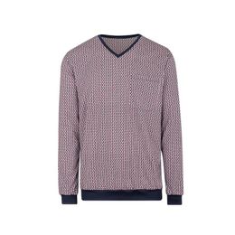TRIGEMA Pyjama &raquo;Langarm Schlafshirt mit schickem Allover-Print&laquo; 1 tlg. navy XL XL DELUXE-Single-Jersey