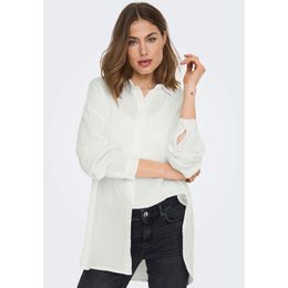 Only Damen Only Longbluse &raquo;ONLTHYRA OVERSIZED SHIRT NOOS WVN&laquo; wei&szlig; M
